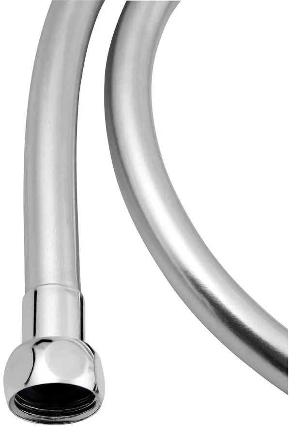 Sapho, SOFTFLEX hladká plastová sprchová hadice, 120cm, stříbrná/chrom, 1208-10