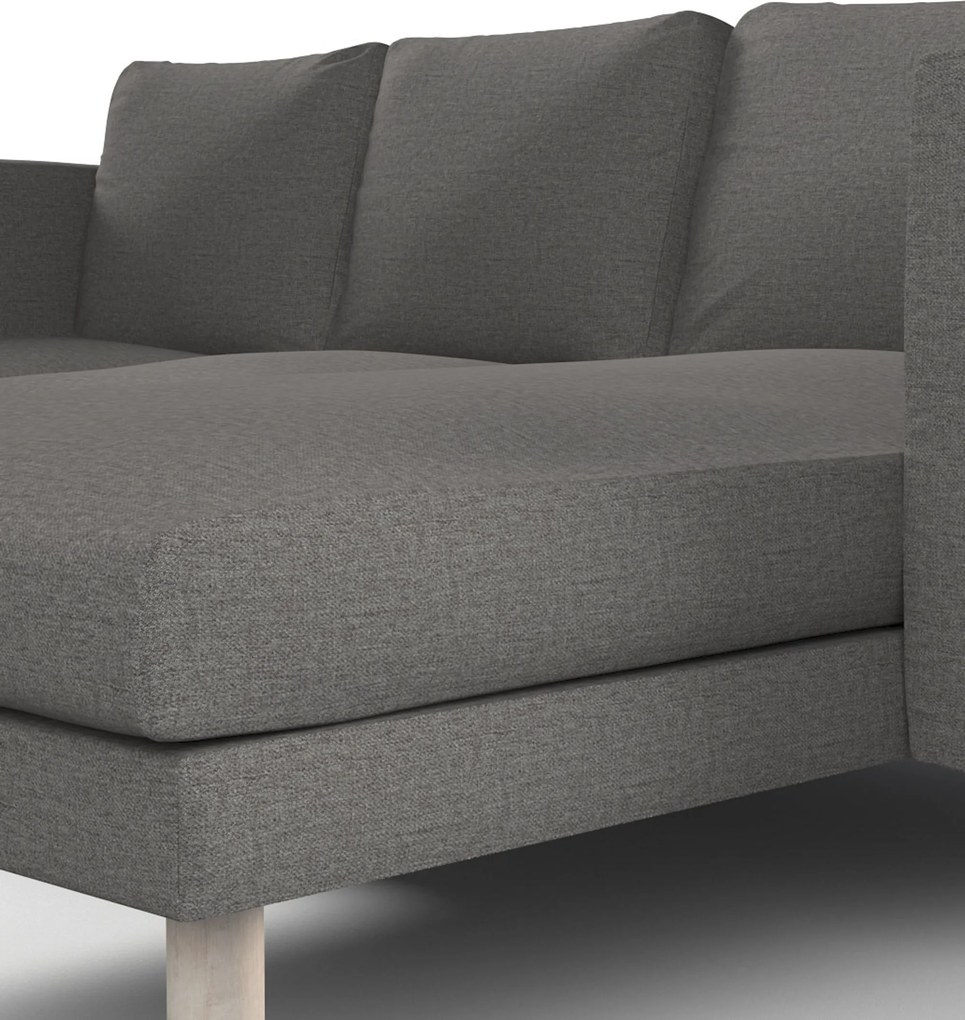 Potah na pohovku IKEA Norsborg 3-místná se šezlongem barva šedá látka pletený vzor