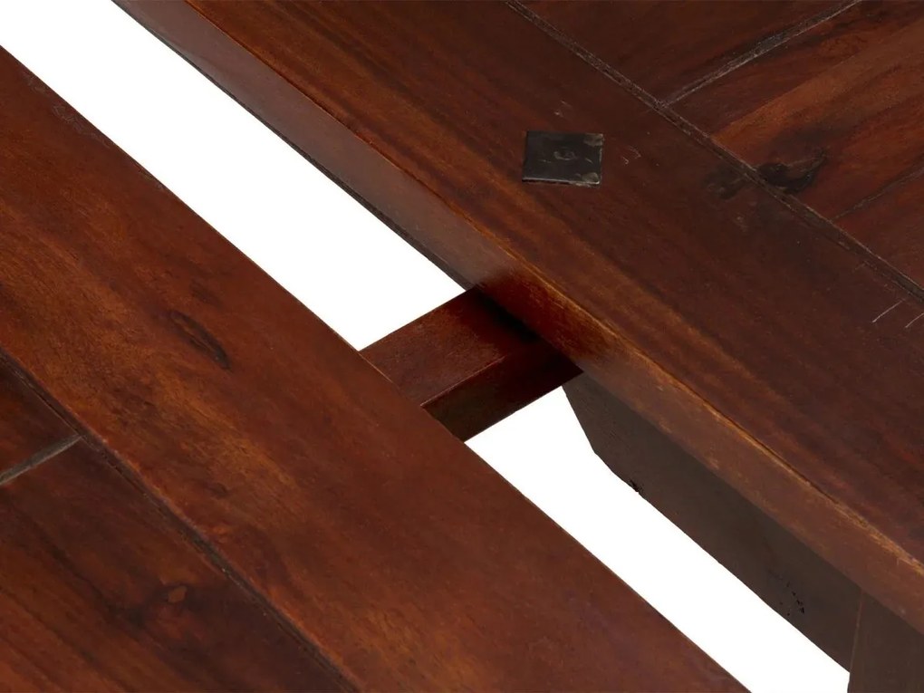 furniture-nabytek.cz - Masivní připínací deska Tahoma z akáciového dřeva, lakovaná, hnědá – 40×90×6 cm