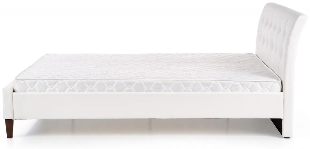Čalouněná postel Samara 160x200 dvoulůžko bílá