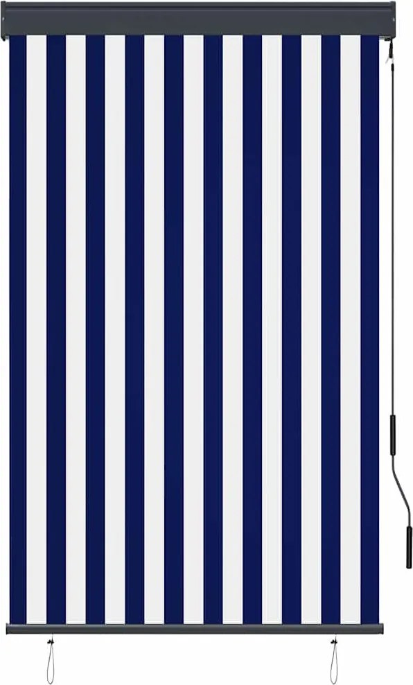 Venkovní roleta 100 x 250 cm modrobílá 145955
