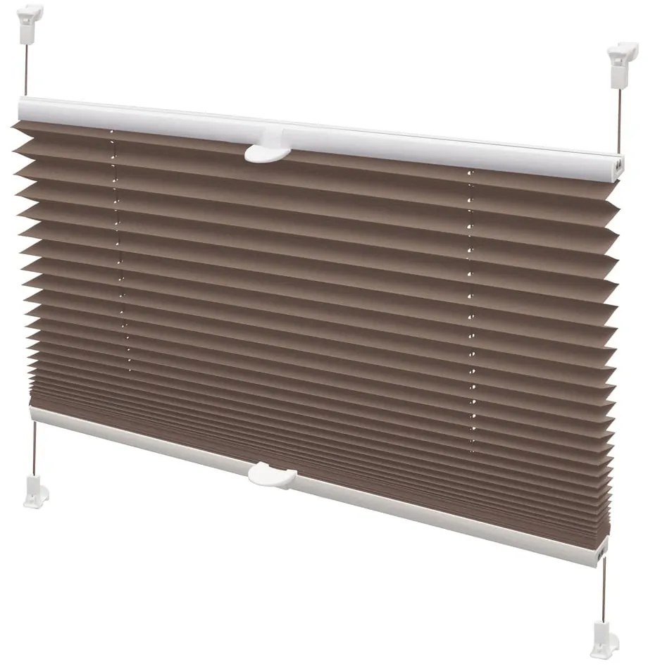 Hnědá roleta 57x150 cm Plisé Verona – Gardinia