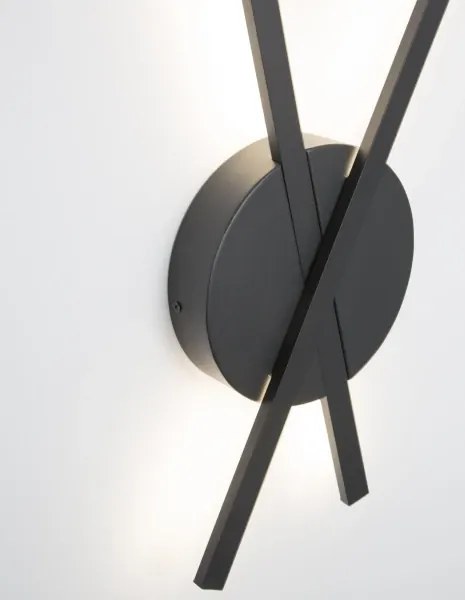 LED nástěnné svítidlo Reslin 24.5 černé