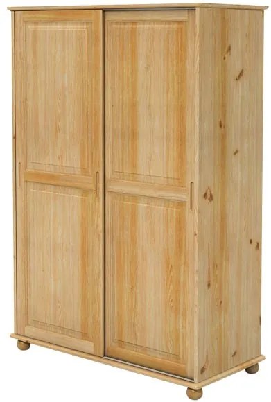 Bradop Šatní skříň dvoudveřová, zasouvací dveře, masiv smrk B827