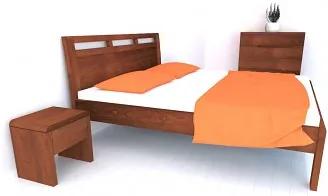 Postel Postelia BREMA Buk 180x200 - Dřevěná postel z masivu, bukové dvoulůžko o šíři masivu 4 cm