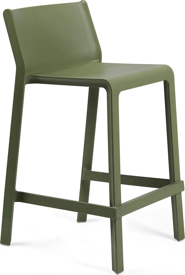 Nardi Plastová barová židle TRILL s nižším sedem tortora