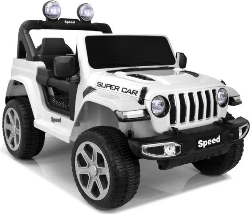 LEAN CARS Akumulátorové vozidlo FT-938, bílé, 4x4