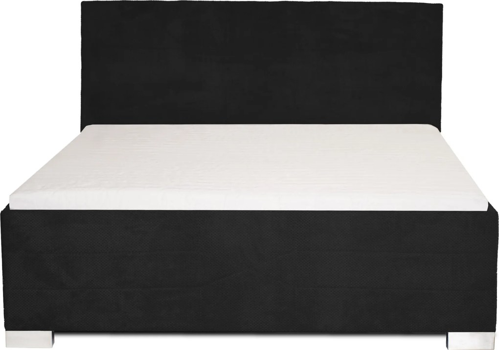 MEGA AKCE Postel KATI Černá DOT100 120x200 cm Černá Bez matrace