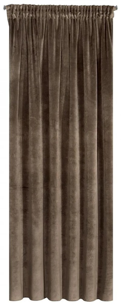 ZATEMŇOVACÍ ZÁVĚS NA PÁSCE VILLA 140X270 CM HNĚDÁ