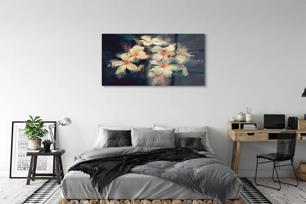 akrylový obraz Obraz květin 125x50 cm