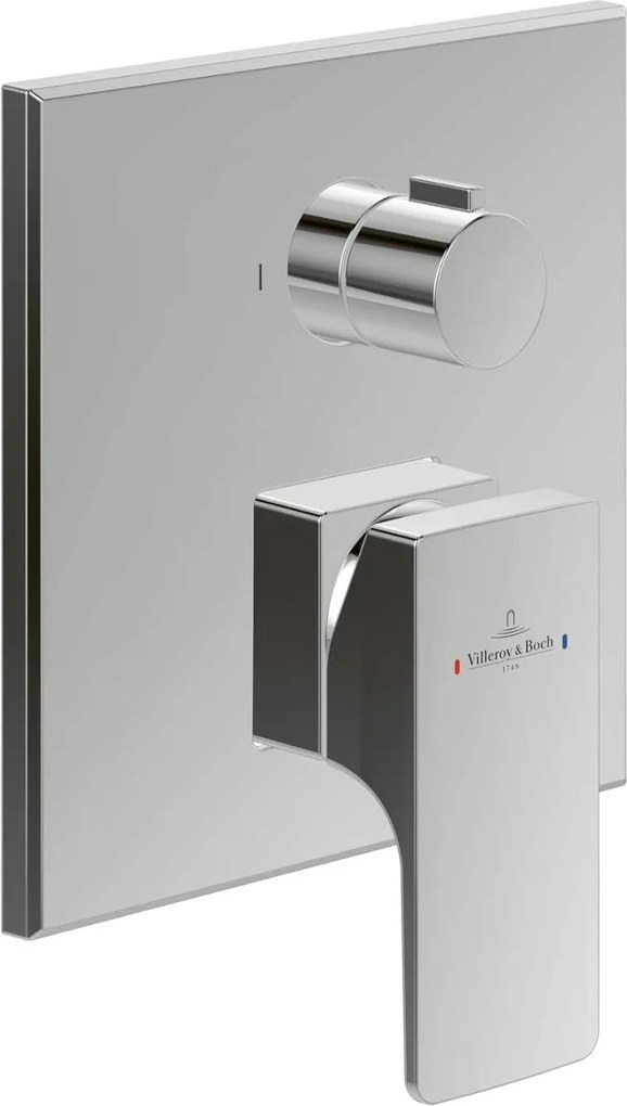 Villeroy & Boch Architectura Square - Baterie pod omítku, pro 2 spotřebiče, chrom TVS12500500061
