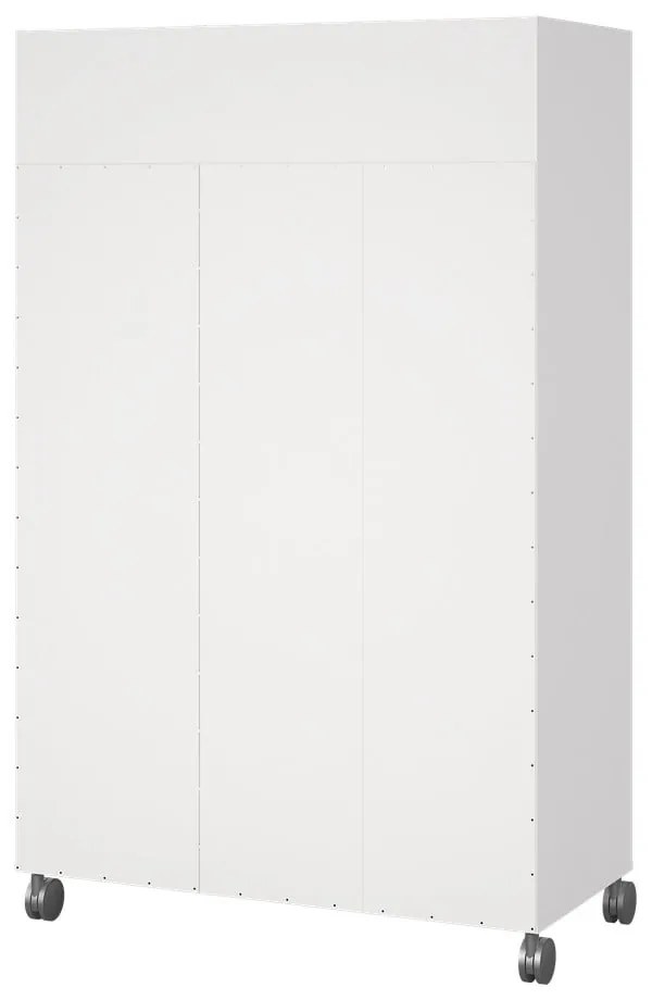 Bílo-béžová šatní skříň 100x160 cm Kit – Tvilum