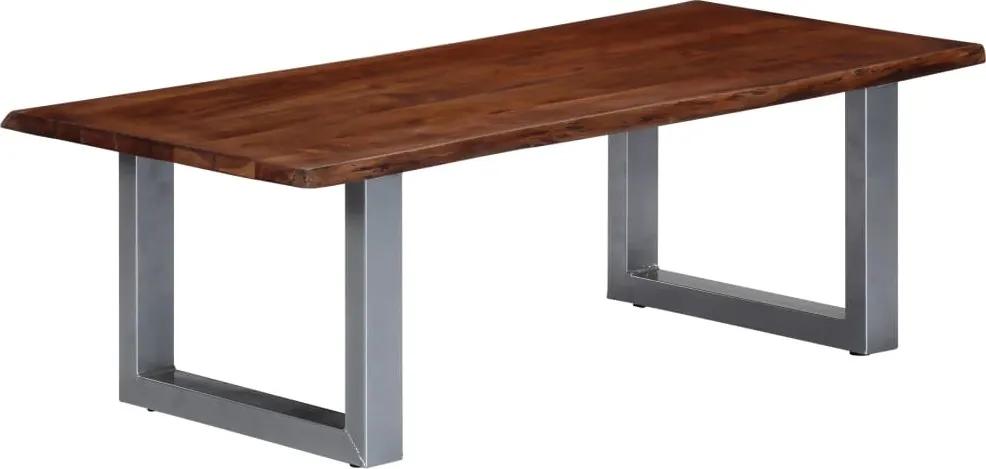 vidaXL Konferenční stolek s živou hranou 115x60x40cm dřevo akácie [247828] Barva: Hnědá