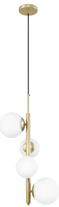 Mosazný závěsný lustr Cordel pro žárovku 4x G9  - Candellux