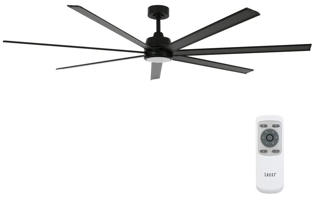 Lucci air 21610949 - Stropní ventilátor ATLANTA 1xGX53/12W/230V černá + DO 21610949
