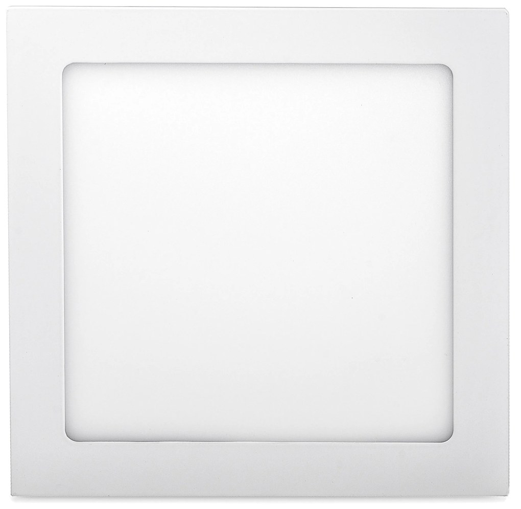 Bílý vestavný LED panel hranatý 170 x 170mm 12W Barva světla Teplá bílá