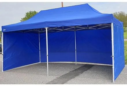 Nůžkový Párty stan 3x6m ALU Standard 4ks plné bočnice Barva: Bílá