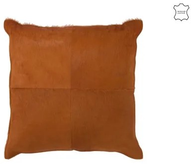 Designový polštář z jemné pravé kůže včetně výplně Rusty 45x45 cm