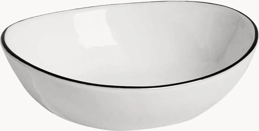Sada ručně vyrobených porcelánových misek na svačinu Salt, 2 díly