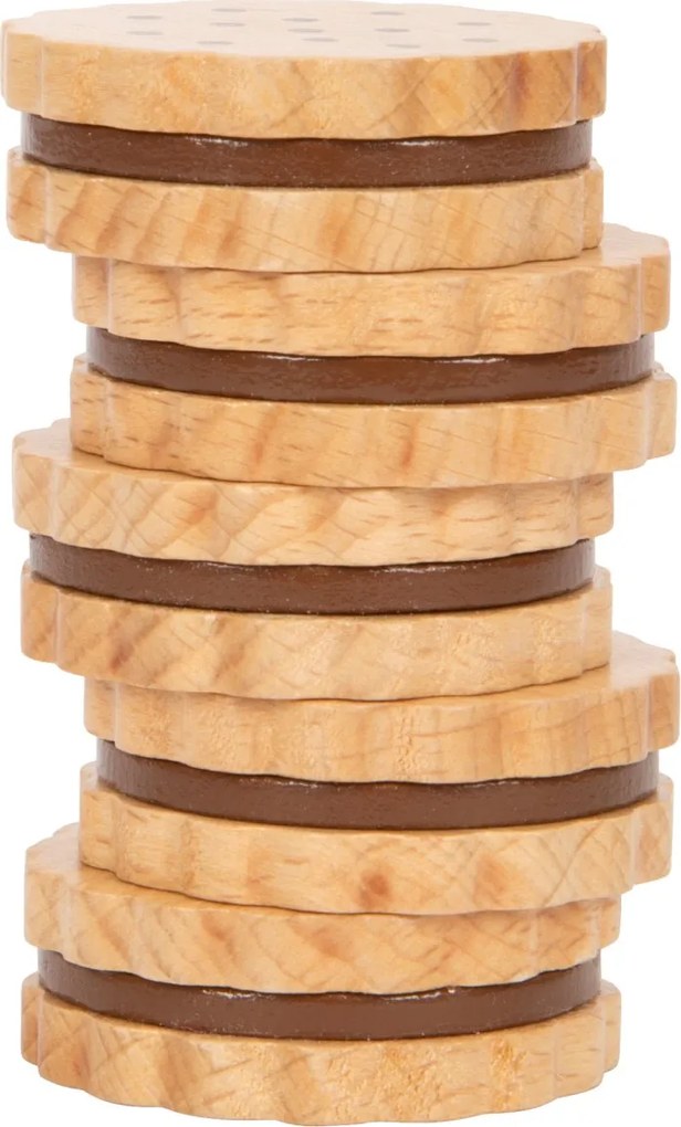 Dřevěné sušenky COOKIES hnědé