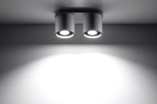 Stropní svítidlo SOLLUX Orbis 2 GU10 2x40W bez zdroje SL.0055 šedá