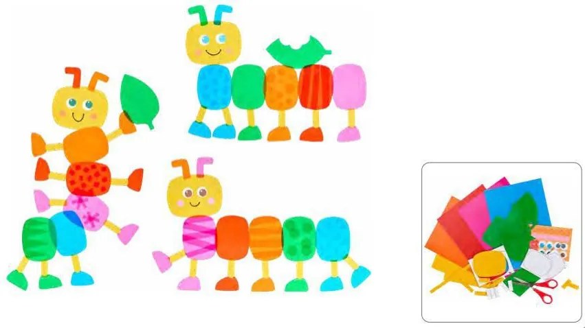 Haba Kreativní sada Housenka Obrázky do okna Craft Kit