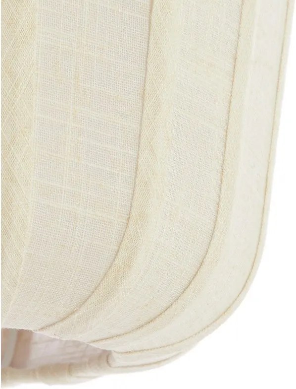 Bílé závěsné svítidlo s textilním stínidlem ø 10 cm Bibury – Light & Living
