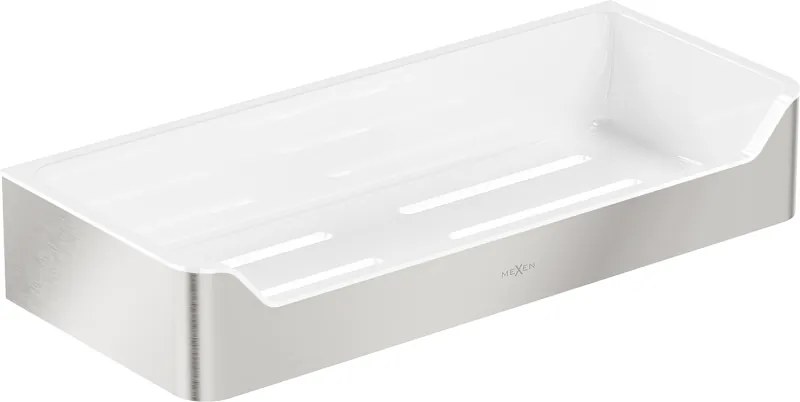 Mexen Rivon-L, nástěnný koupelnový košík, broušená ocel, 70A8725-97