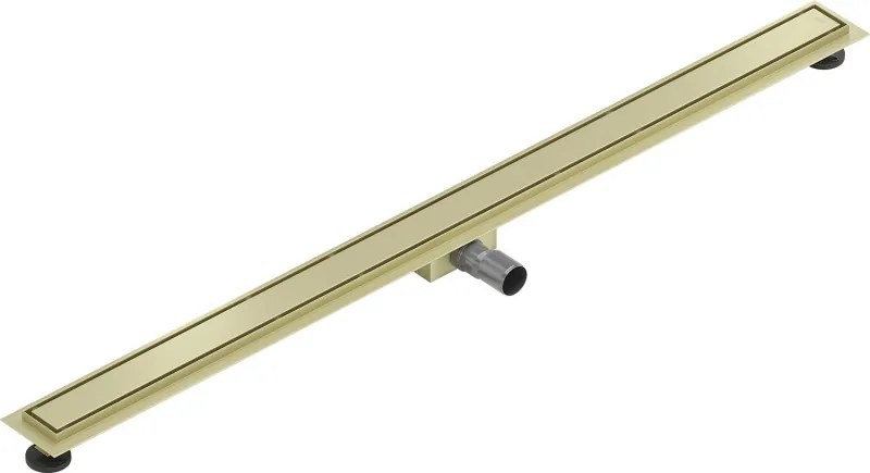Mexen Flat M13 lineární odtok 2v1 130 cm, kartáčované zlato - 1A10130