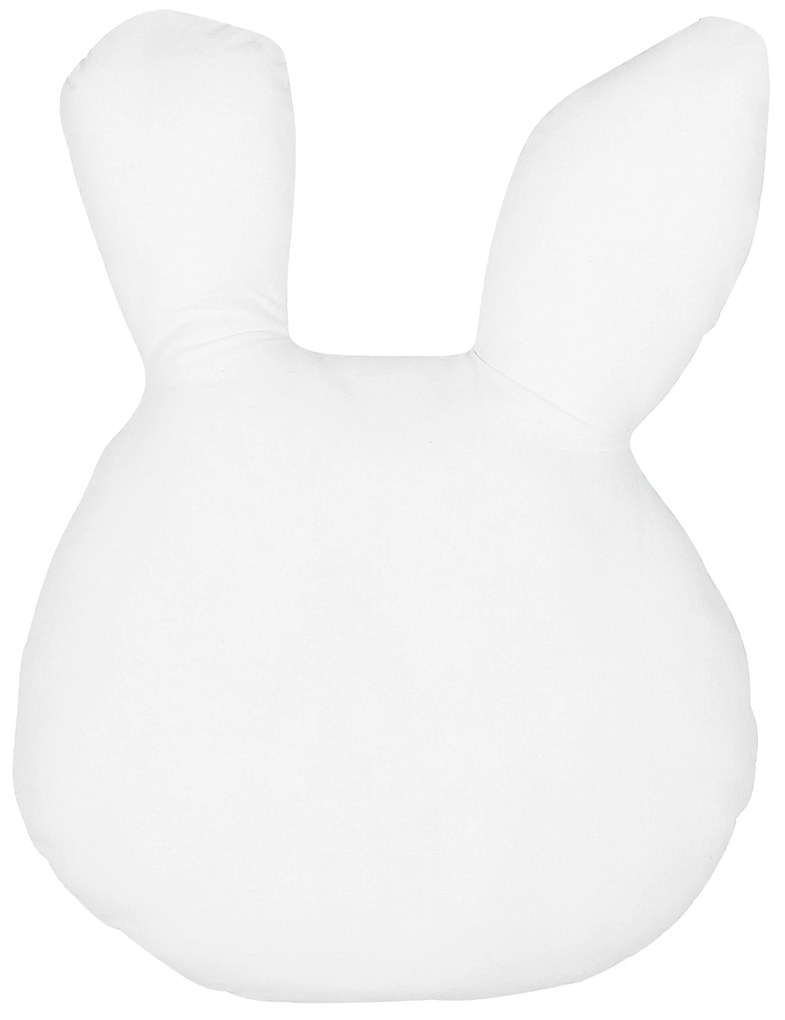 Polštář pro děti králík 53 x 43 cm černobílý KANPUR Beliani