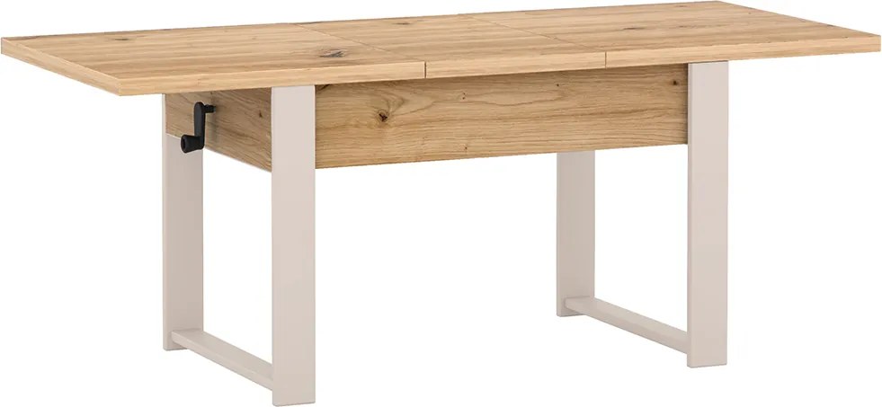 Rozkládací polohovací konferenční stolek HOGO 3v1 | 120-157x62,5-74,5x67 cm | síla horní desky 32 mm | artisan/nohy kašmír