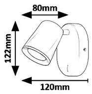 Rabalux 5045 - LED Nástěnné bodové svítidlo SOLANGE LED/6W/230V