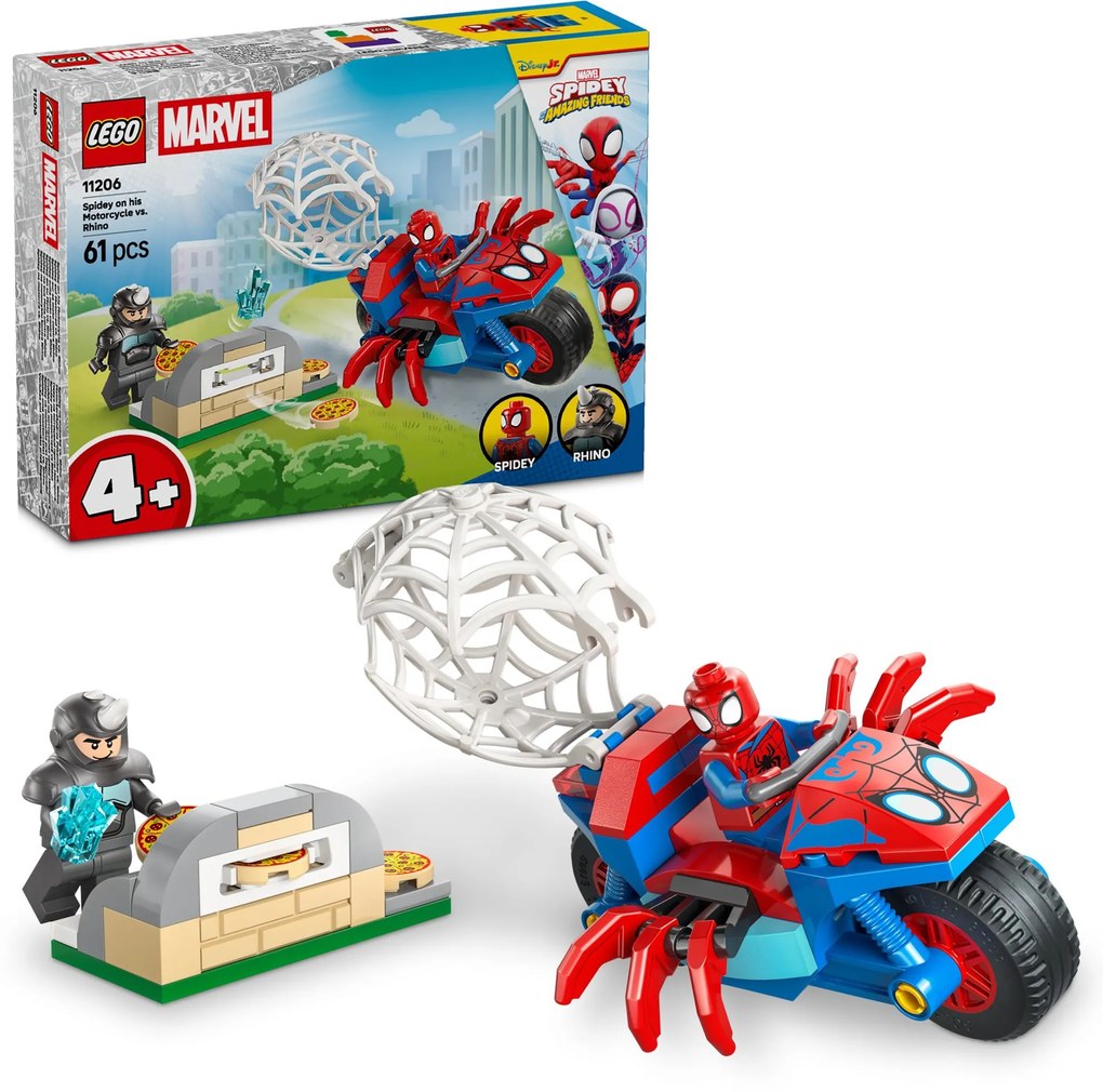 Lego® spidey 11206 spidey na motorce vs. rhino 5702018062456
