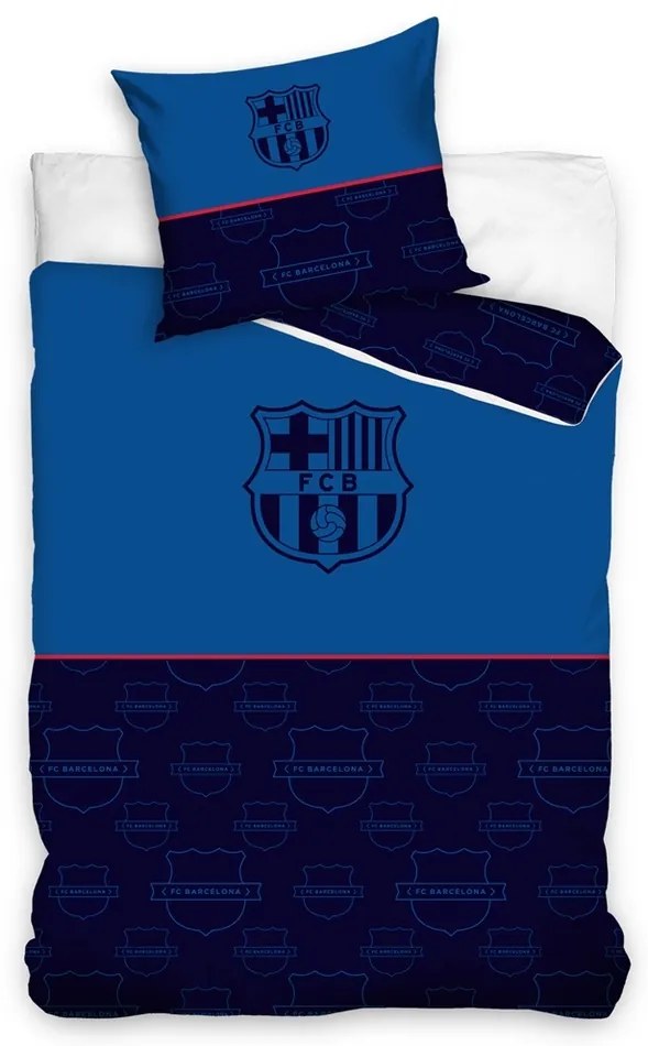 Bavlněné povlečení FC Barcelona Only Blue, 140 x 200 cm, 70 x 90 cm