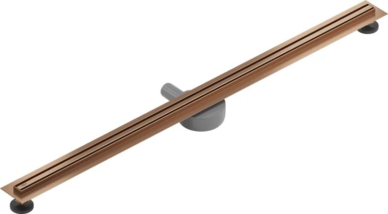 Mexen Flat 360° Slim sprchový žlab 140 cm, měděná matná, 1C41140
