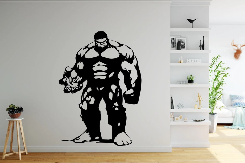 Lepy.cz Samolepka na zeď Hulk Velikost (šířka x výška): 50x70cm, Barevná varianta: Černá