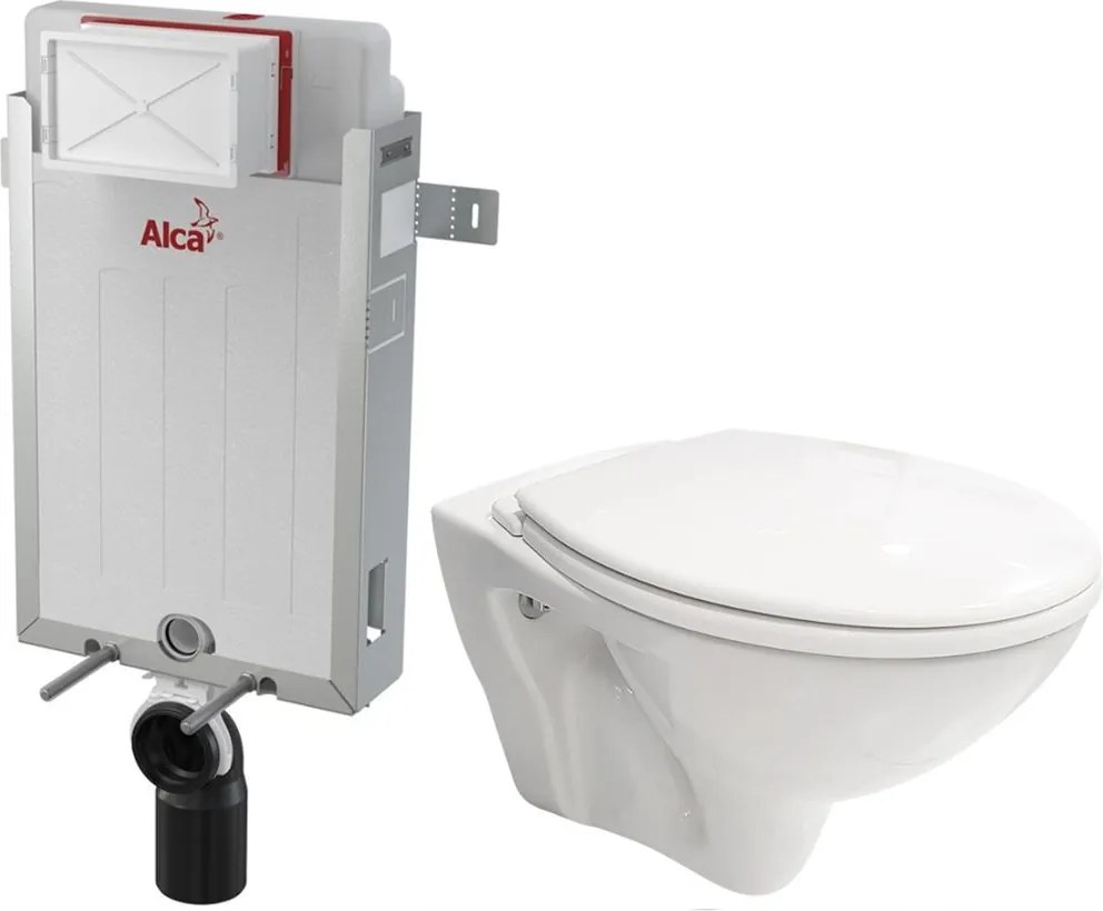 AKCE/SET/ALCAPLAST - SET Renovmodul - předstěnový instalační systém + WC CERSANIT MITO + SEDÁTKO AM115/1000 X MI1