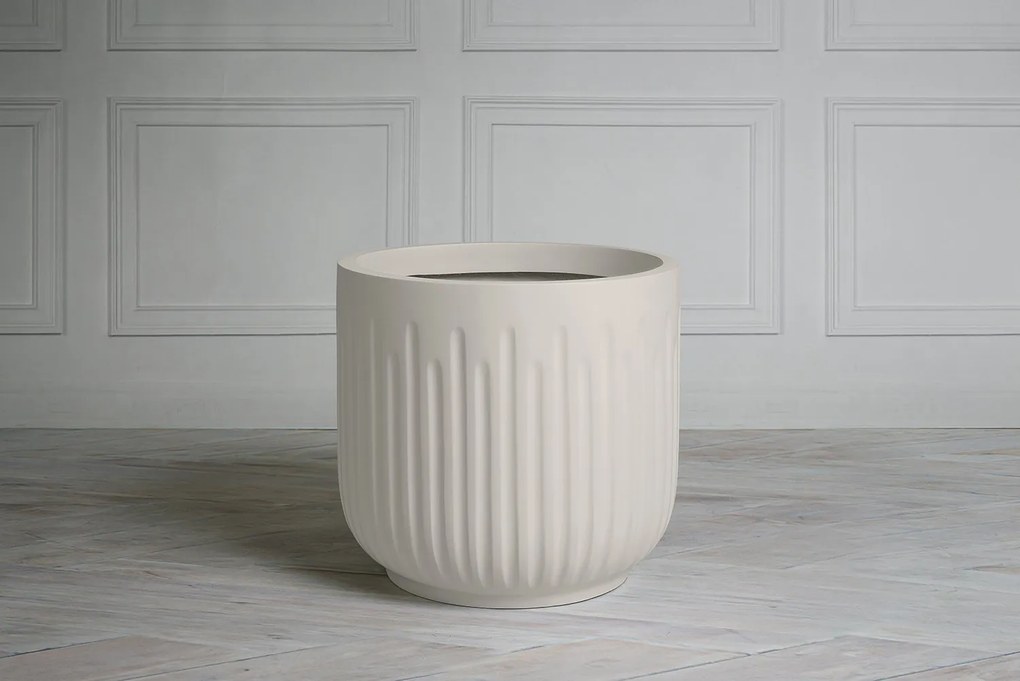 Květináč Arcus, hedvábně bílá, více velkostí - Pottery Pots Velikost: XS - ⌀ 33, v. 30,3 cm