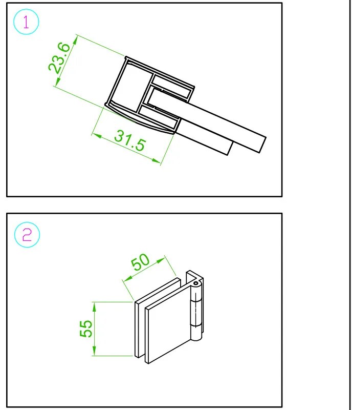 BPS-koupelny Čtvercový sprchový kout HYD-SK10A 80x80 černá/transparent