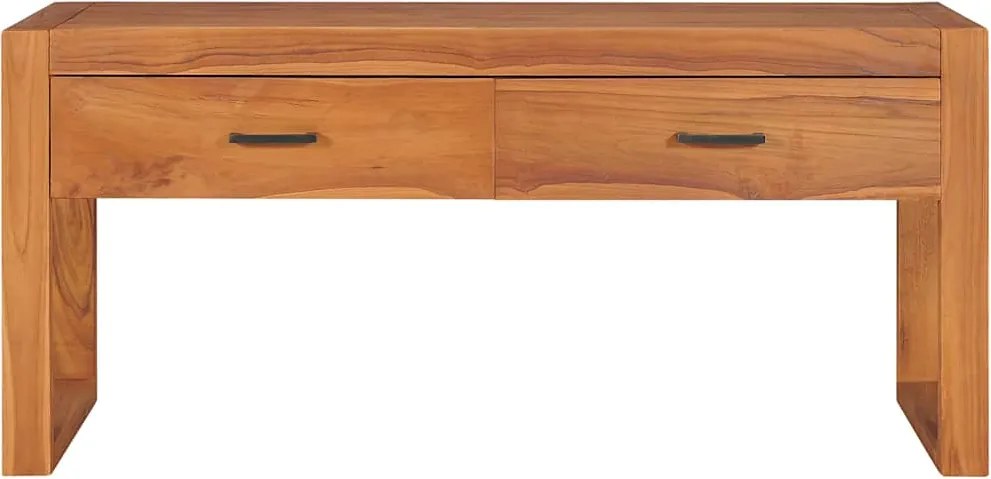 TV stolek 100 x 40 x 45 cm teakové dřevo 325272