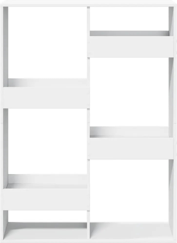 Dělicí stěna bílá 100 x 33 x 135 cm kompozitní dřevo 3309555