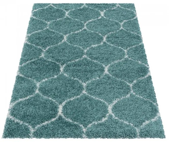 Vopi | Kusový koberec Salsa shaggy 3201 blue - 80 x 250 cm