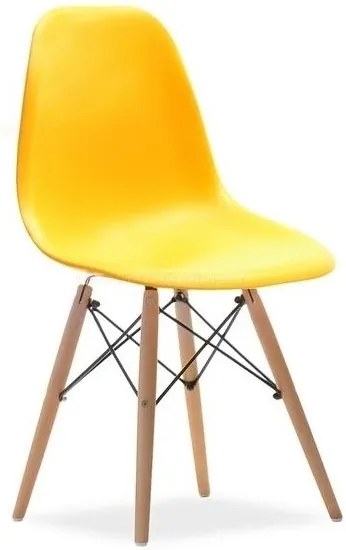 design4life Jídelní židle MOBI Žlutá - DR