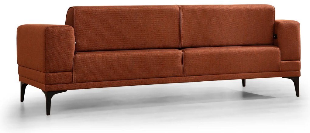 Hanah Home Třímístná pohovka HORIZON červenooranžová