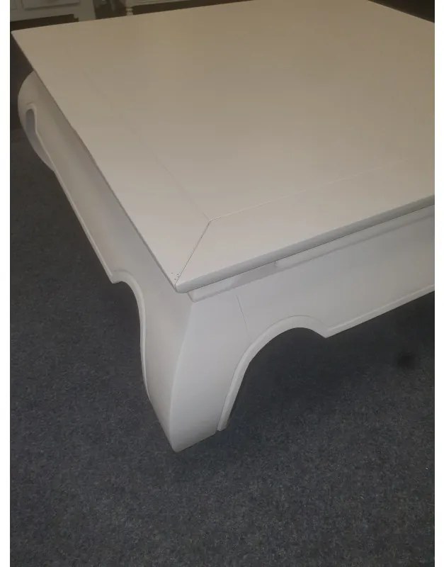Bílý konferenční stolek China 100x100