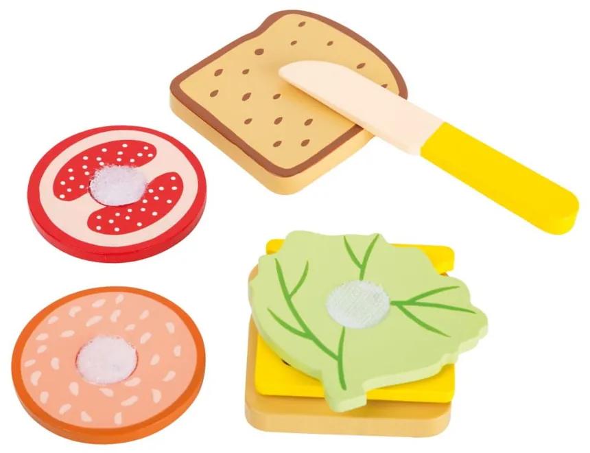 Set dětských dřevěných hraček na výrobu sendviče Legler Snacktime