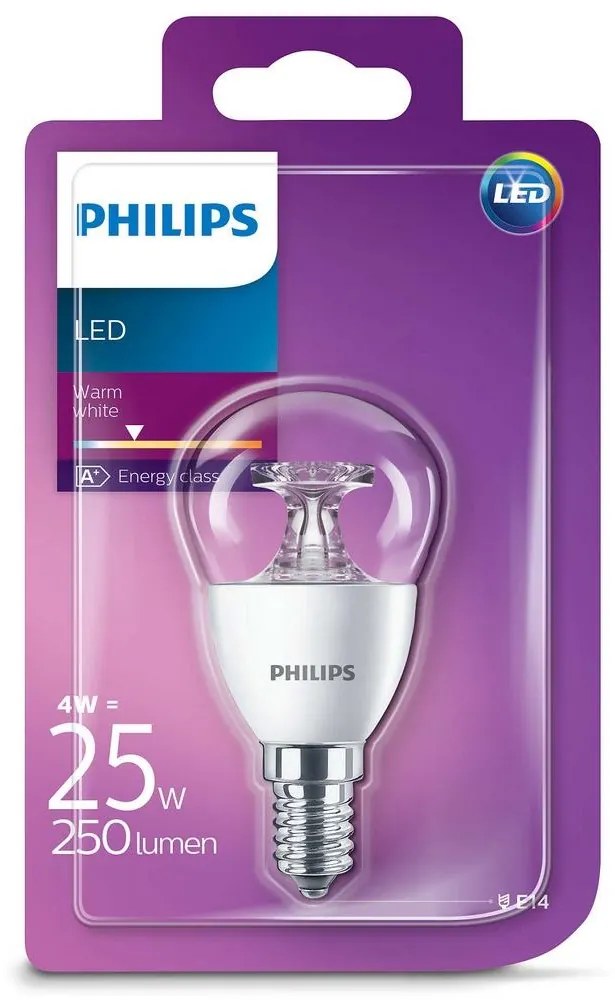 Philips LED žárovka Philips E14/4W/230V 2700K - LUSTER čirá P1629