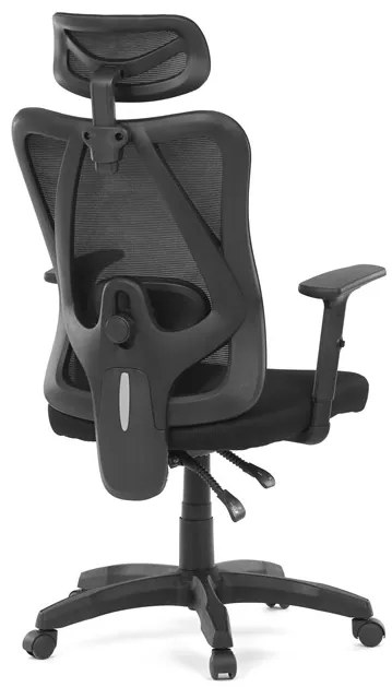 Ergonomická kancelářská židle ORVIN - černá síťovina Barva: černá