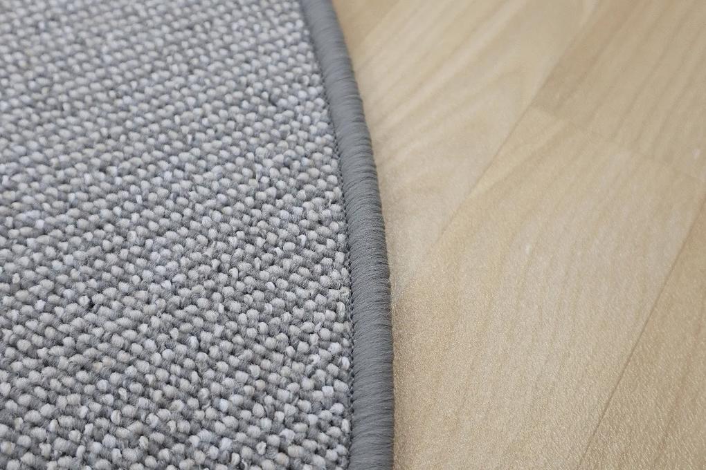 Vopi koberce Kusový koberec Porto šedý kruh  - 100x100 (průměr) kruh cm