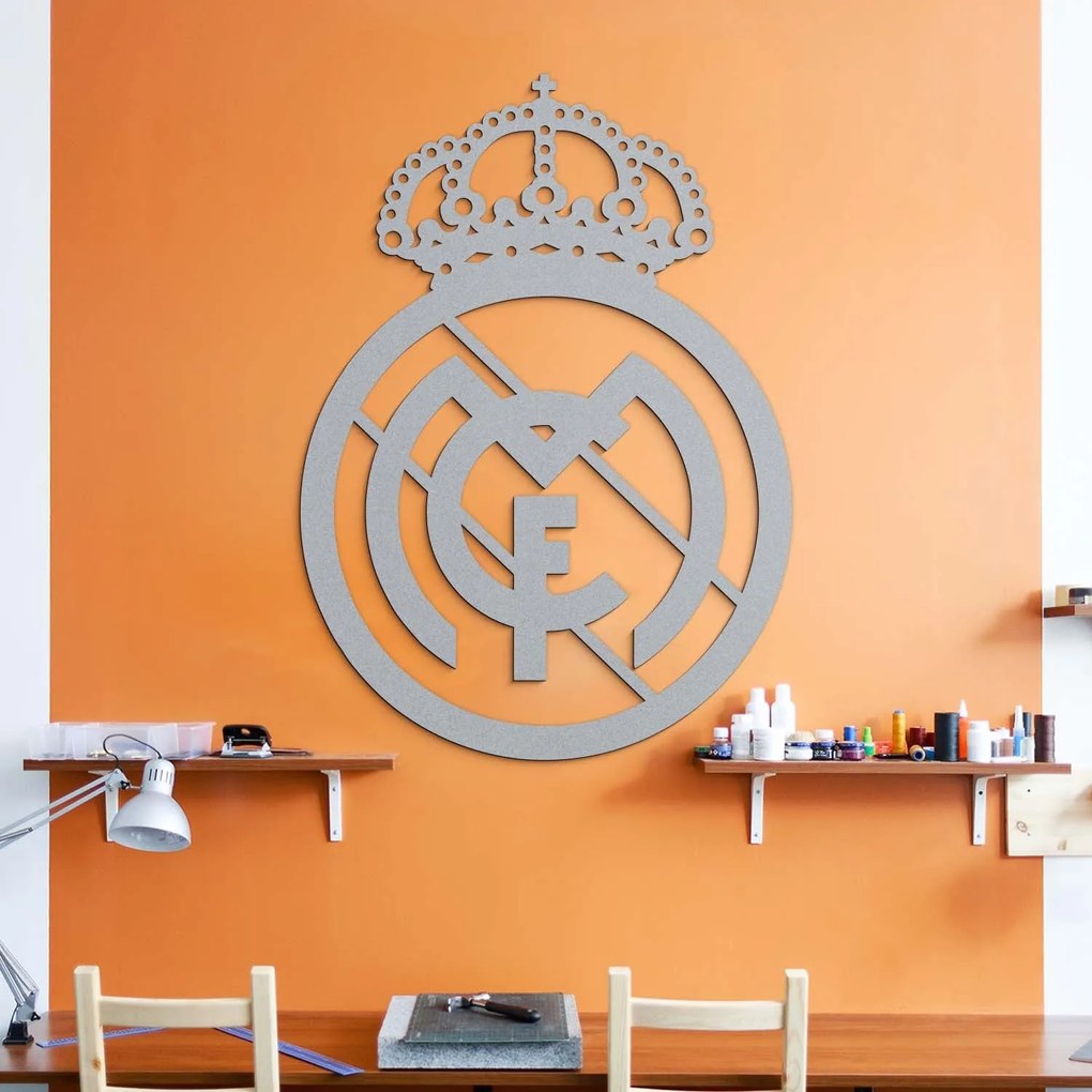 DUBLEZ | Dřevěná dekorace na zeď - FC Real Madrid | Obraz